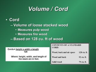 Forestry Measurements | PPT