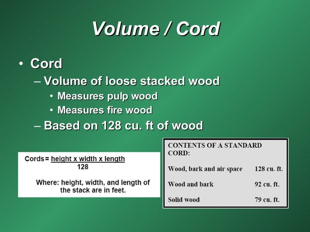 Forestry Measurements | PPT