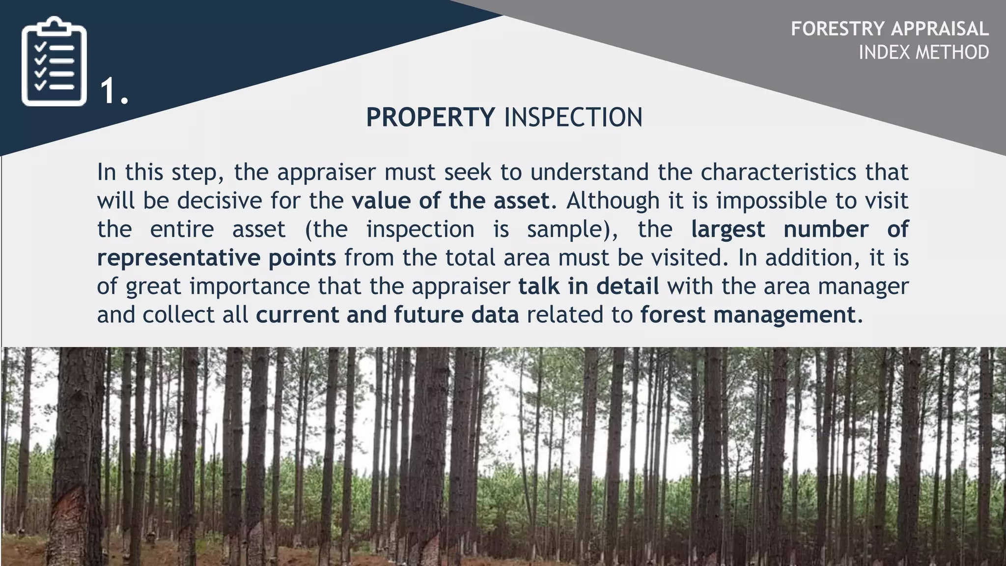 Forestry Appraisal Index Method Ppt