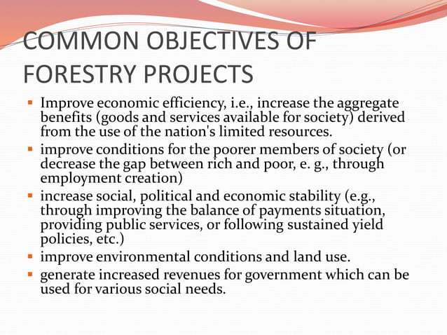 appraisal of Forestry projects | PPTX