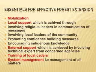 Forestry extension | PPTX