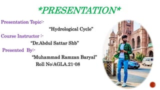 Hydrological Cycle | PPTX