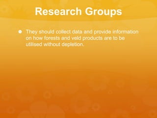 Forests and veld products | PPTX