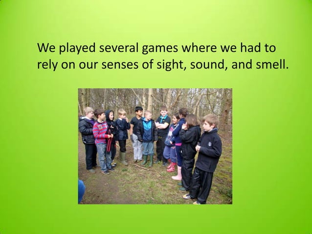 Forest school unnatural trail | PPT