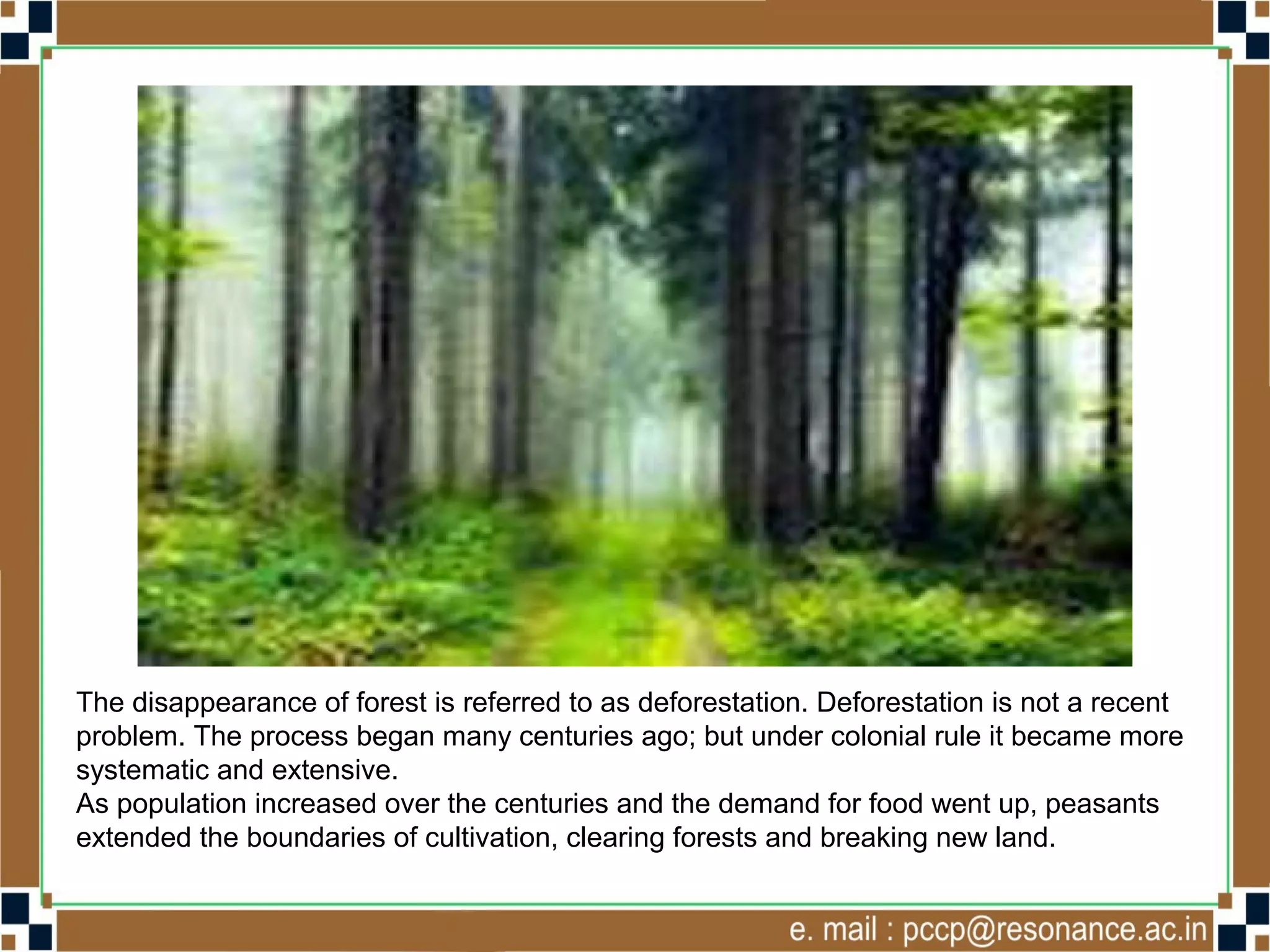 Forest society & Colonialism | PPSX