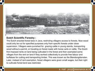 Forest society & Colonialism | PPSX