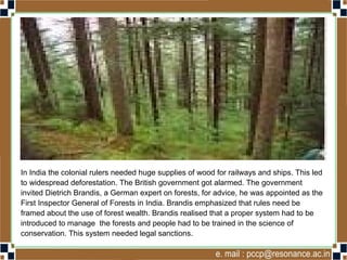 Forest society & Colonialism | PPSX