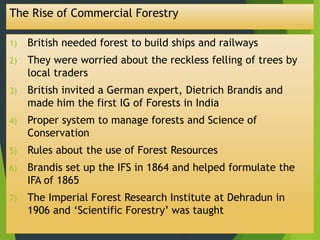 Forest society and colonialism | PPTX