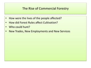 Forest society and colonialism 2 | PPTX