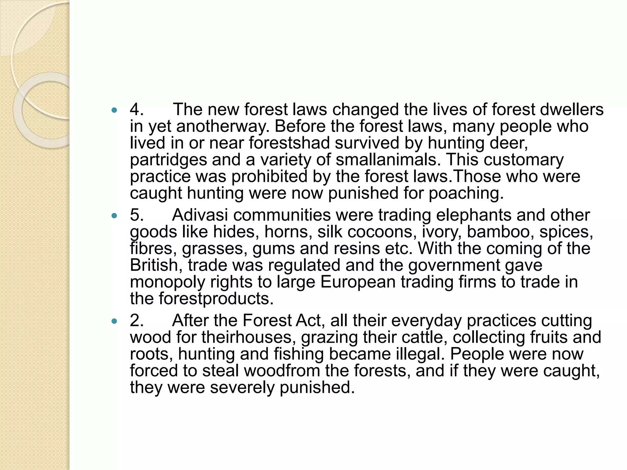 Forest socity and colonialism. | PPTX