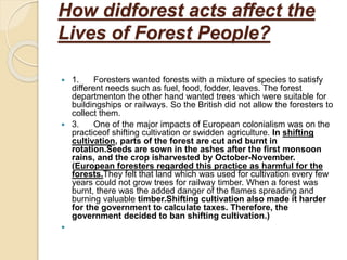 Forest socity and colonialism. | PPTX