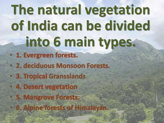 Forests of India | PPTX | Geography | Science