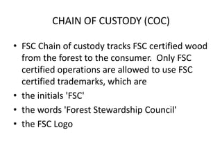 Forest­ stewardship council | PPTX