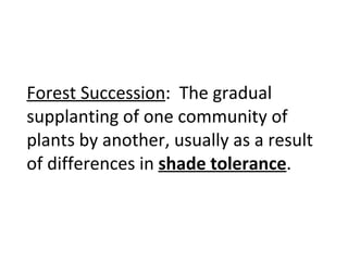 Forest succession | PPT