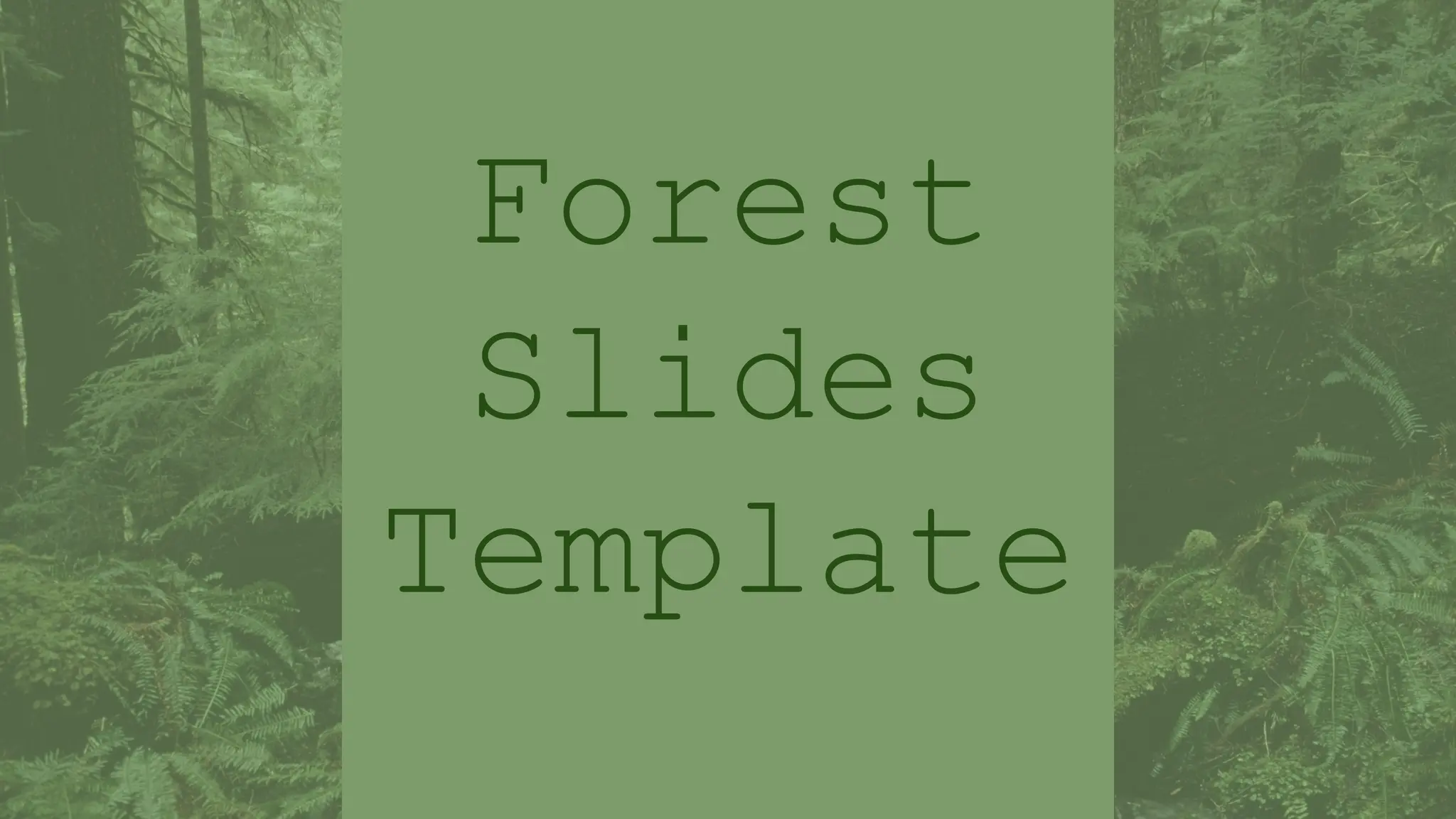Forest Presentation Template for Google Slides | PDF | Web Design and HTML | Internet