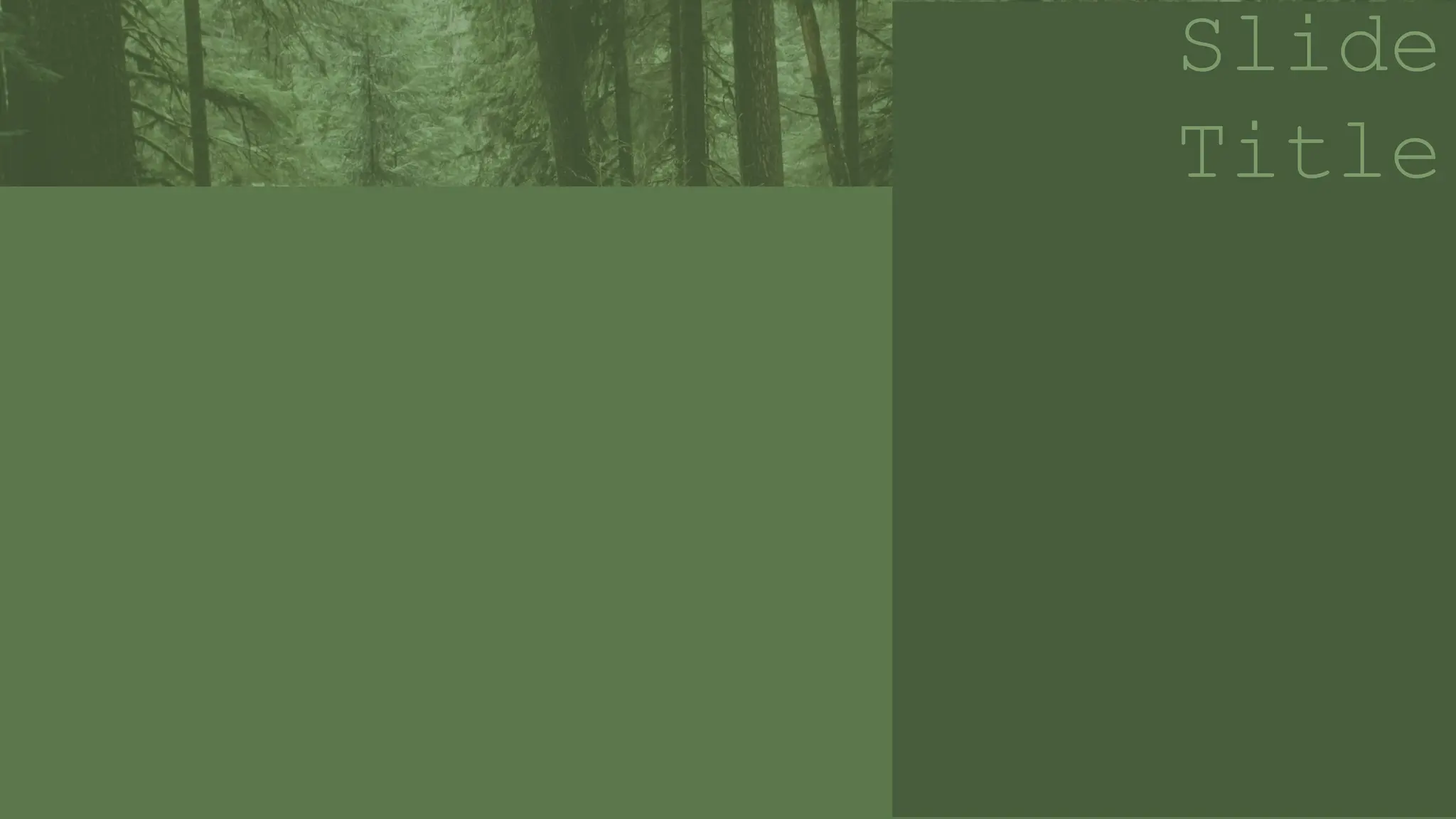Forest Presentation Template for Google Slides | PDF | Web Design and HTML | Internet