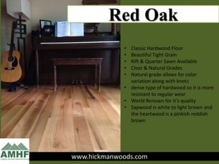 Various PA Hardwood Species Options. | PPT