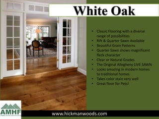 Various PA Hardwood Species Options. | PPT