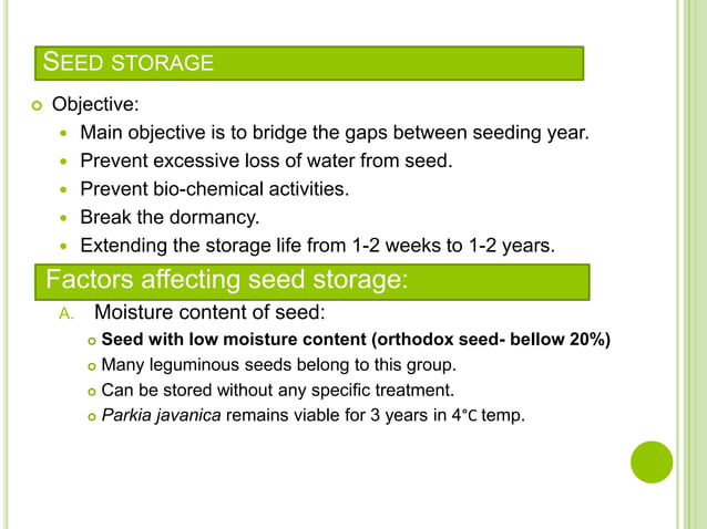 Forest tree seeds | PPTX | Gardening | Home & Garden