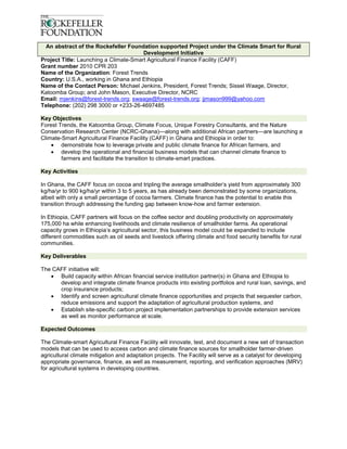 Forest trends caff | PDF