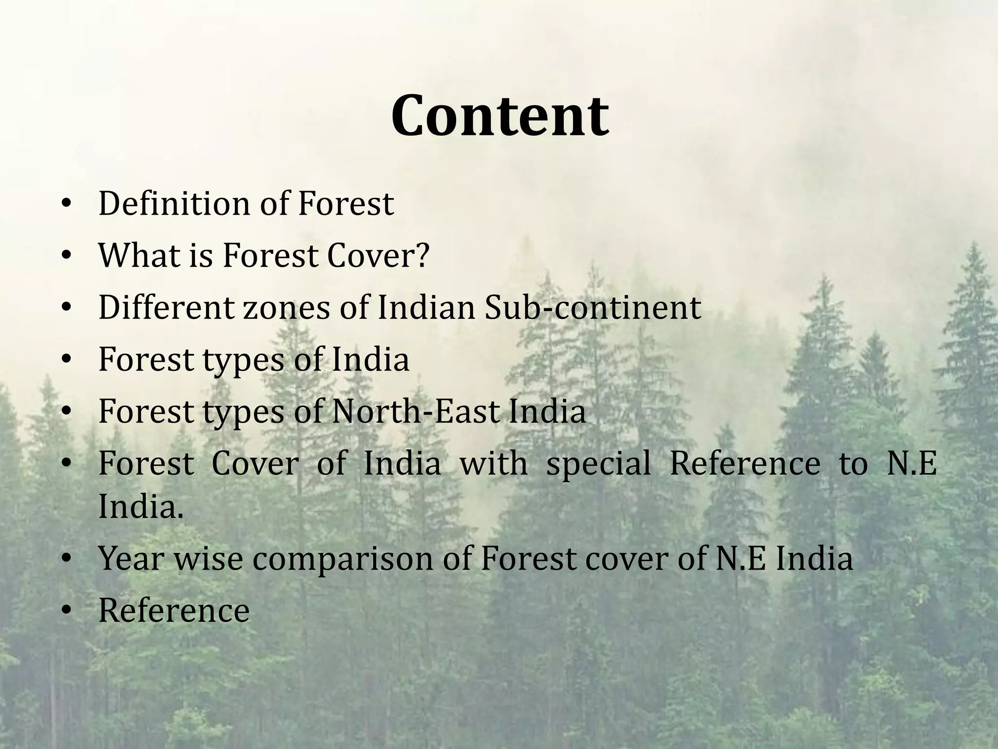 Forest types of North East India | PDF