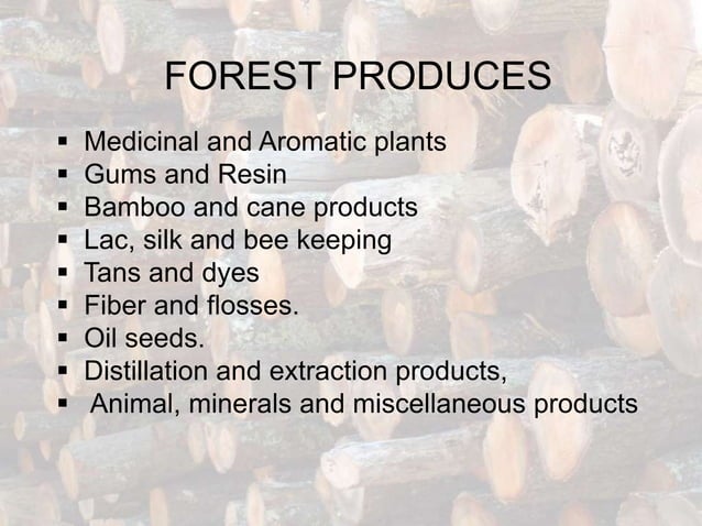 Forest utilization and its commercial aspects | PPTX | Woodworking ...