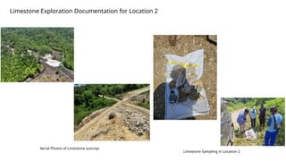 LIMESTONE EXPLORATION REPORT TO MANAGEMENT.pptx