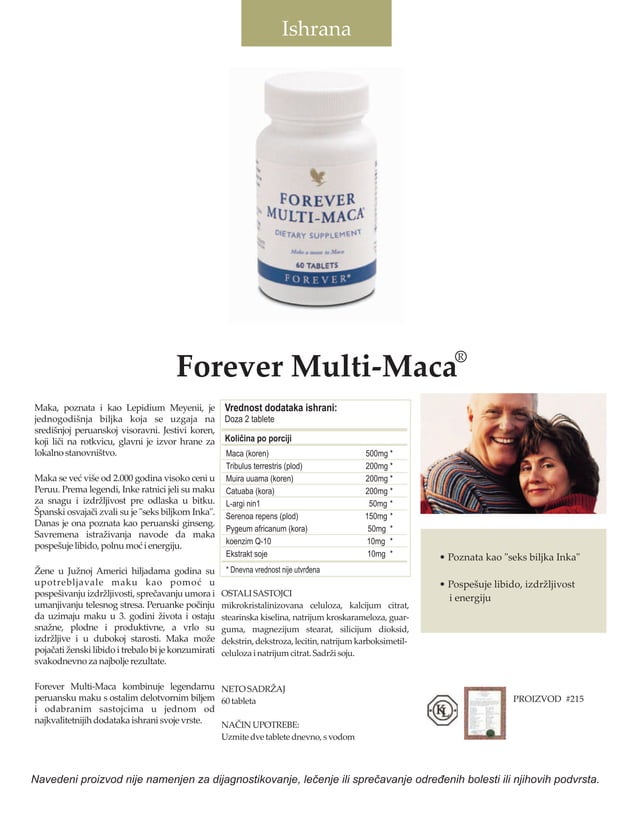 FOREVER Multi – Maca | PDF