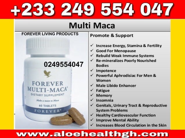 Forever multi maca-forever living products | PPT
