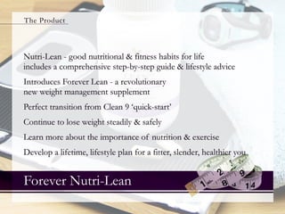 Forever Nutri Lean Programme | PPT