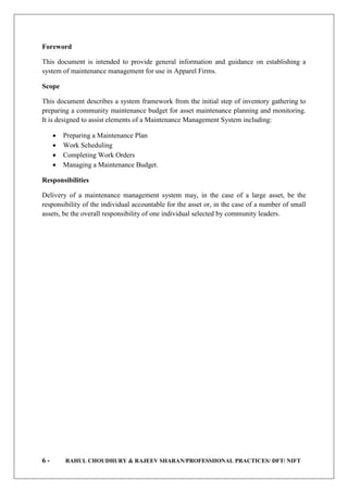 Maintenance management | PDF