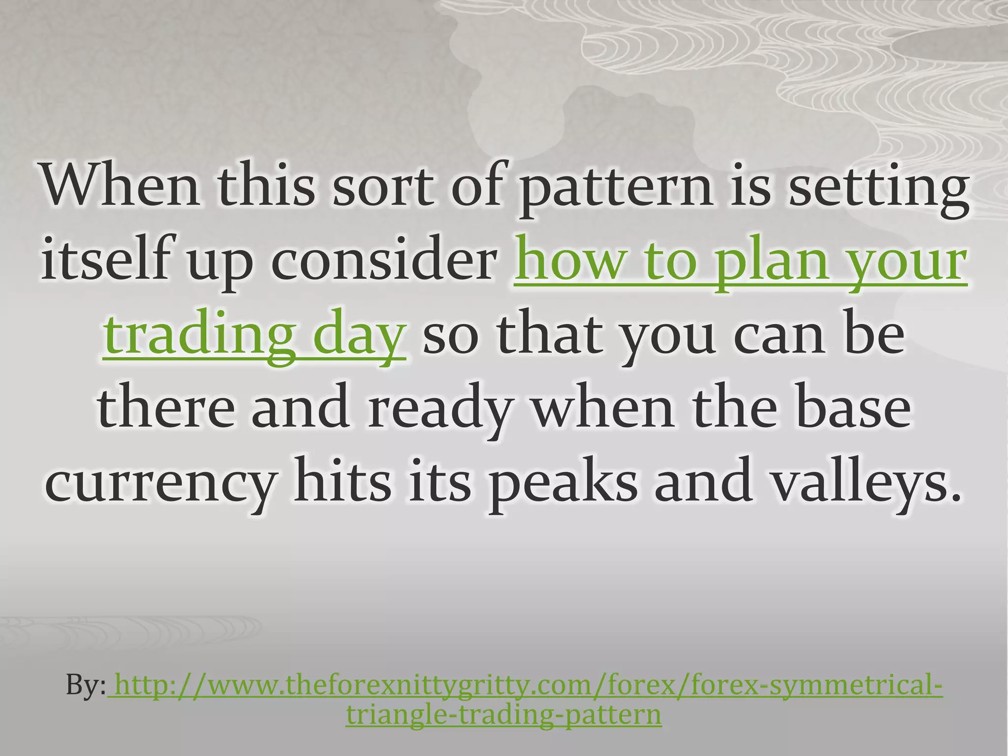 Forex Symmetrical Triangle Trading Pattern Ppt