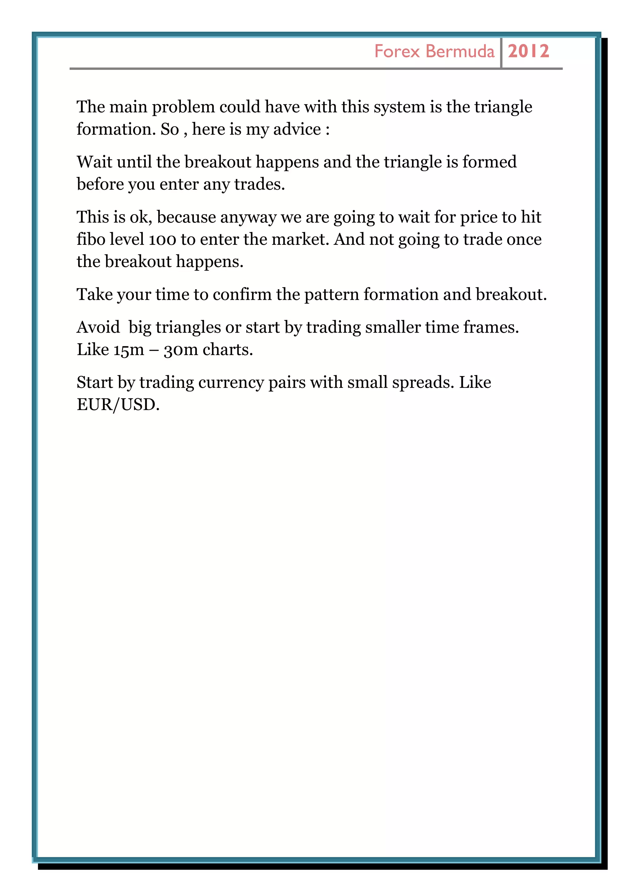 Forex bermuda trading strategy system | PDF