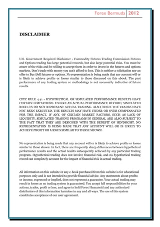 Forex bermuda trading strategy system | PDF