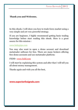 Forex bermuda trading strategy system | PDF | Stocks and Bonds ...