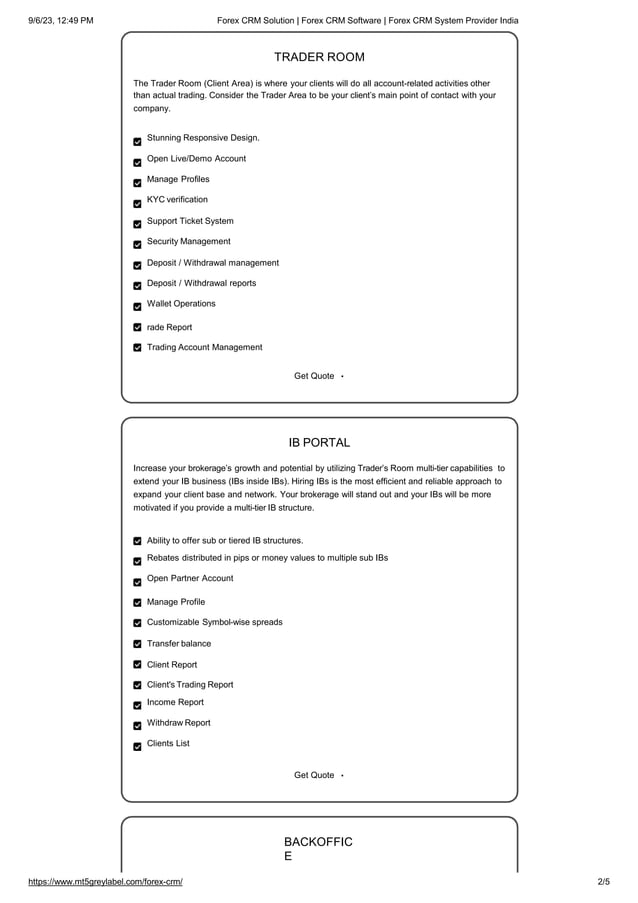 Forex CRM Solution | PPTX