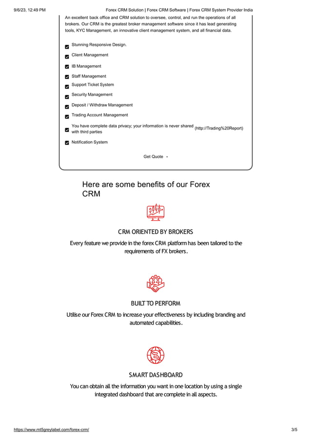 Forex CRM Solution | PPTX