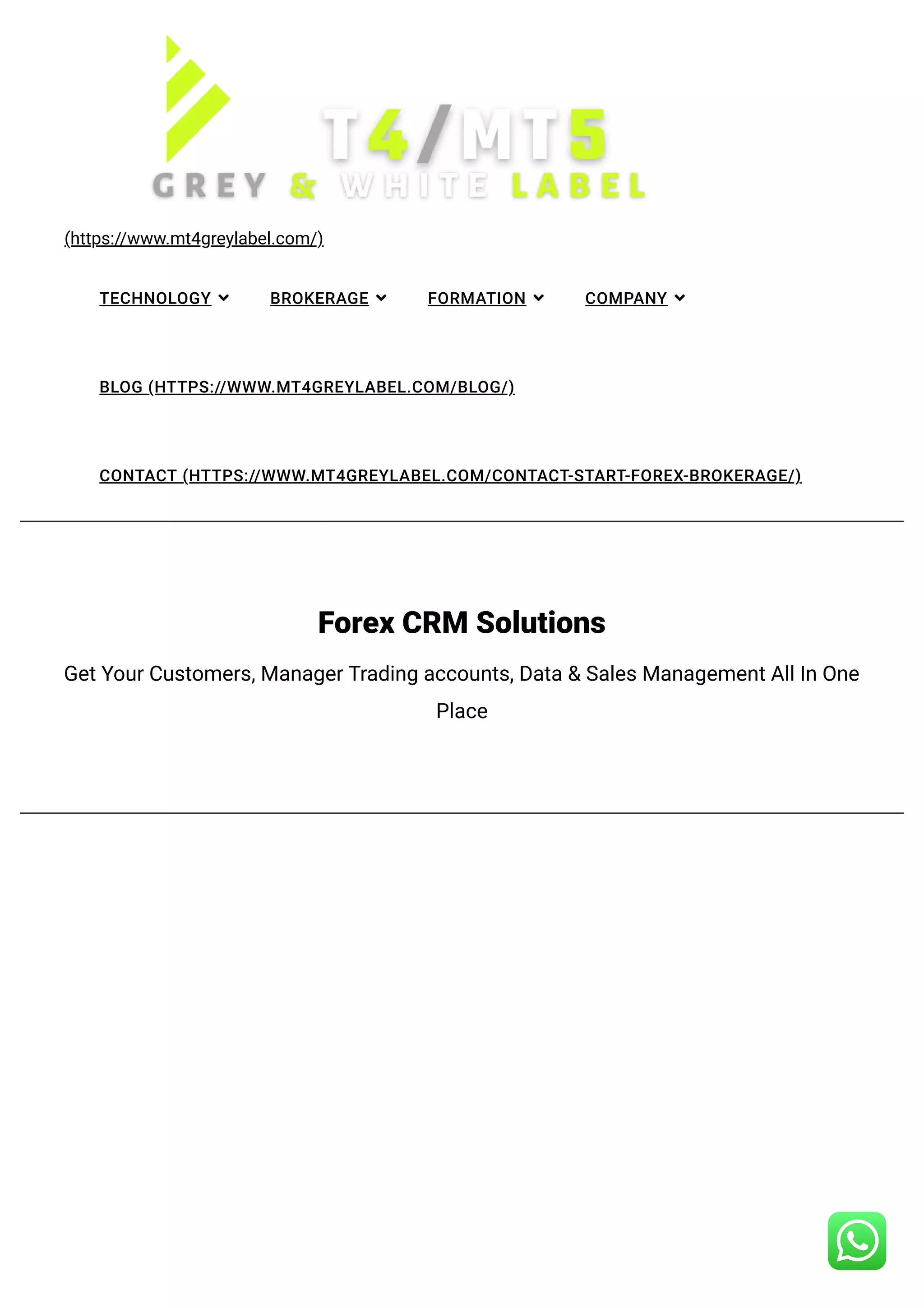 Forex CRM Solutions | PDF