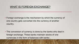 Forex exchange | PPT