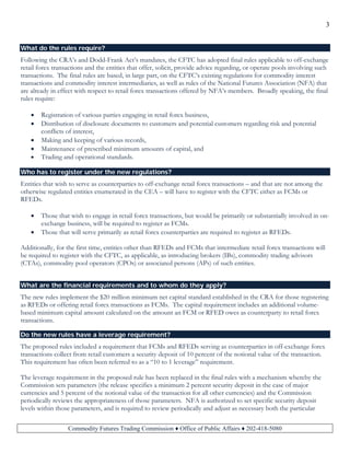 Questions and Answers Regarding Final Retail Foreign Exchange Rule | PDF