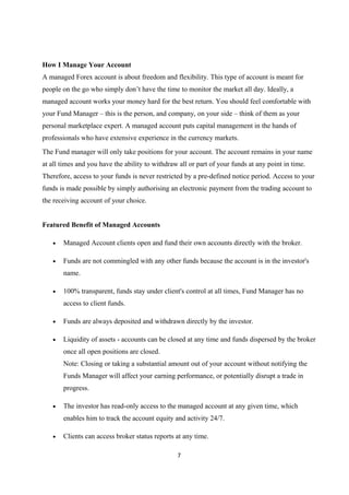 Forex fund management | PDF