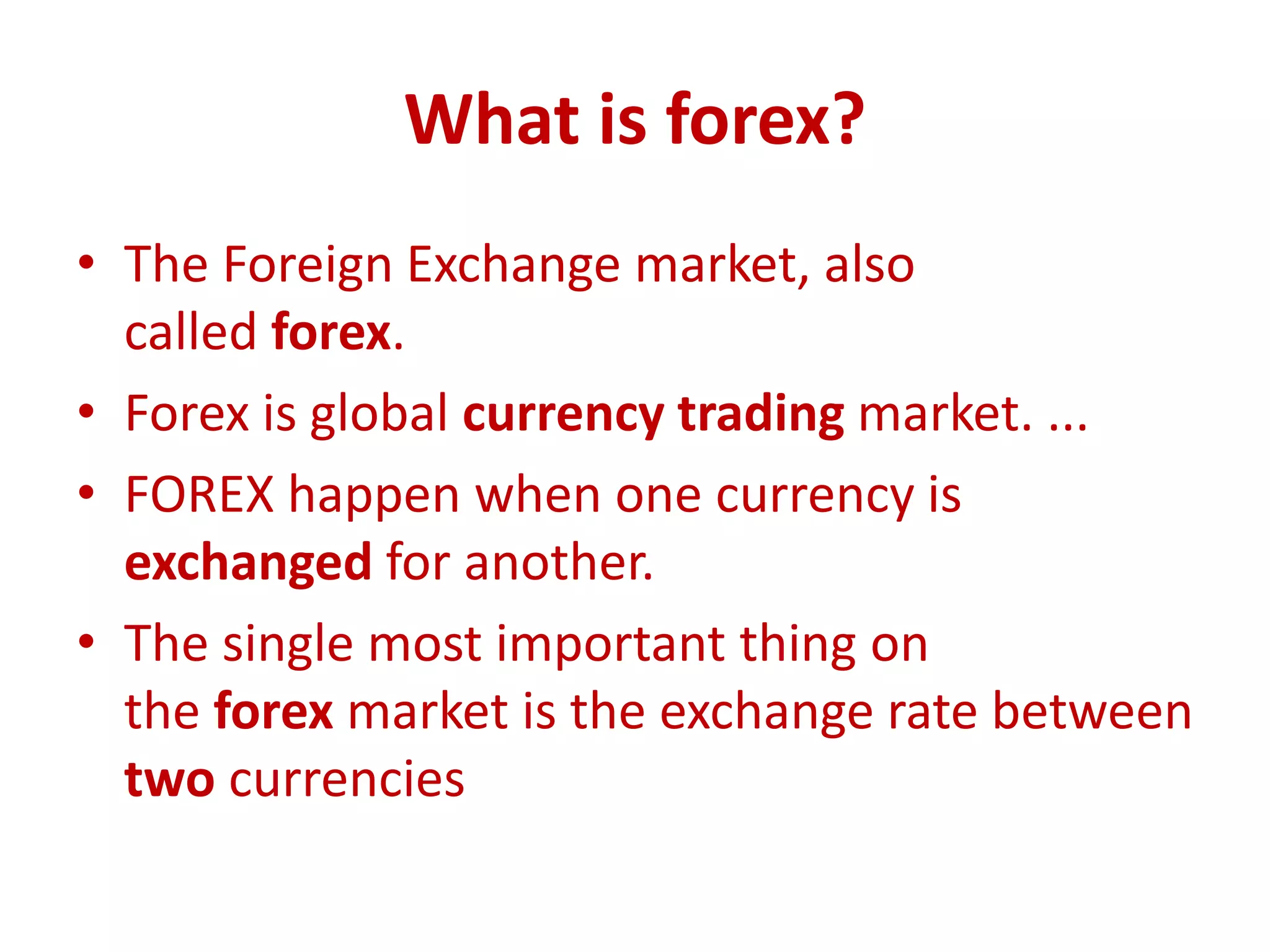 Forex lesson 1 forex overview | PDF