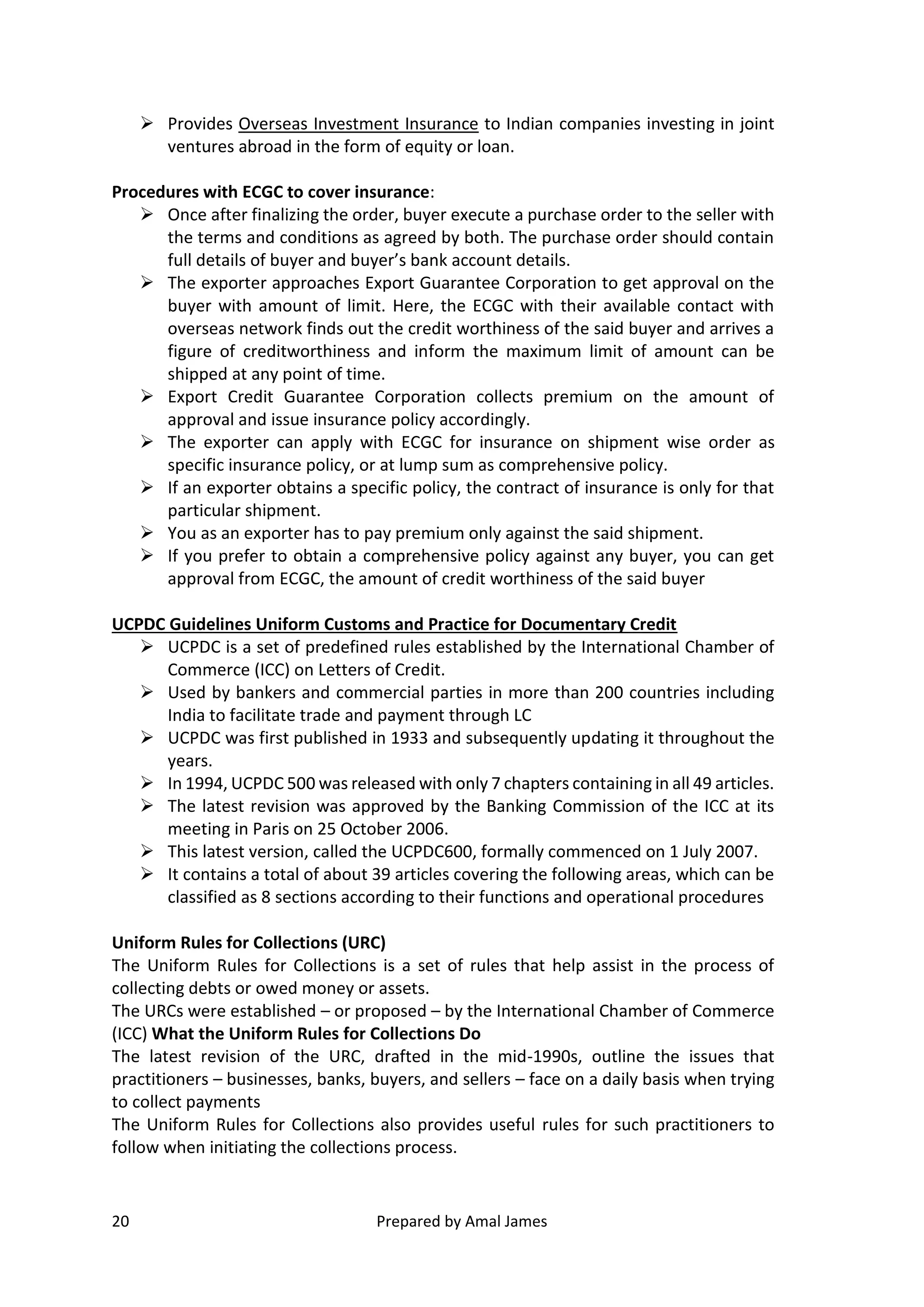 Forex management Study Note Calicut university | PDF
