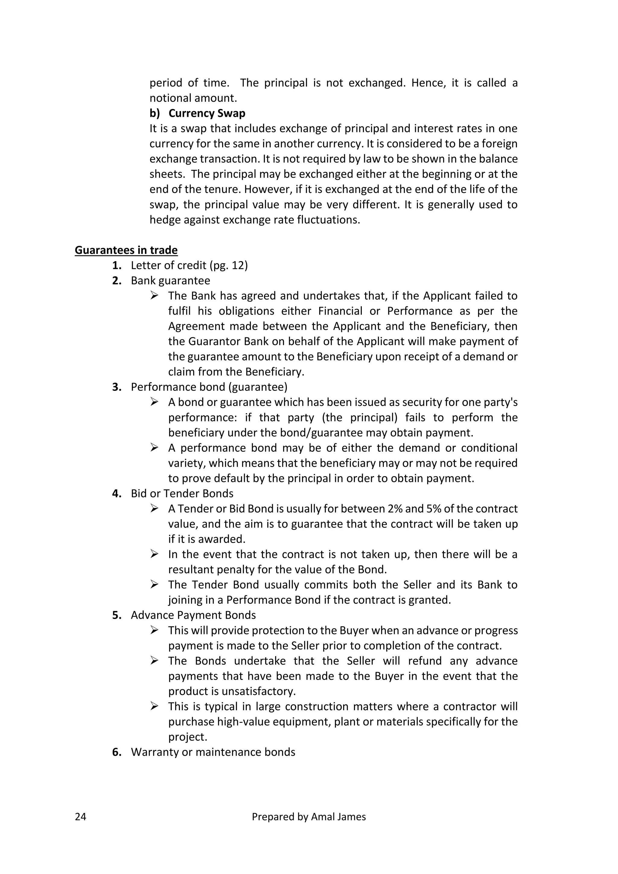 Forex management Study Note Calicut university | PDF