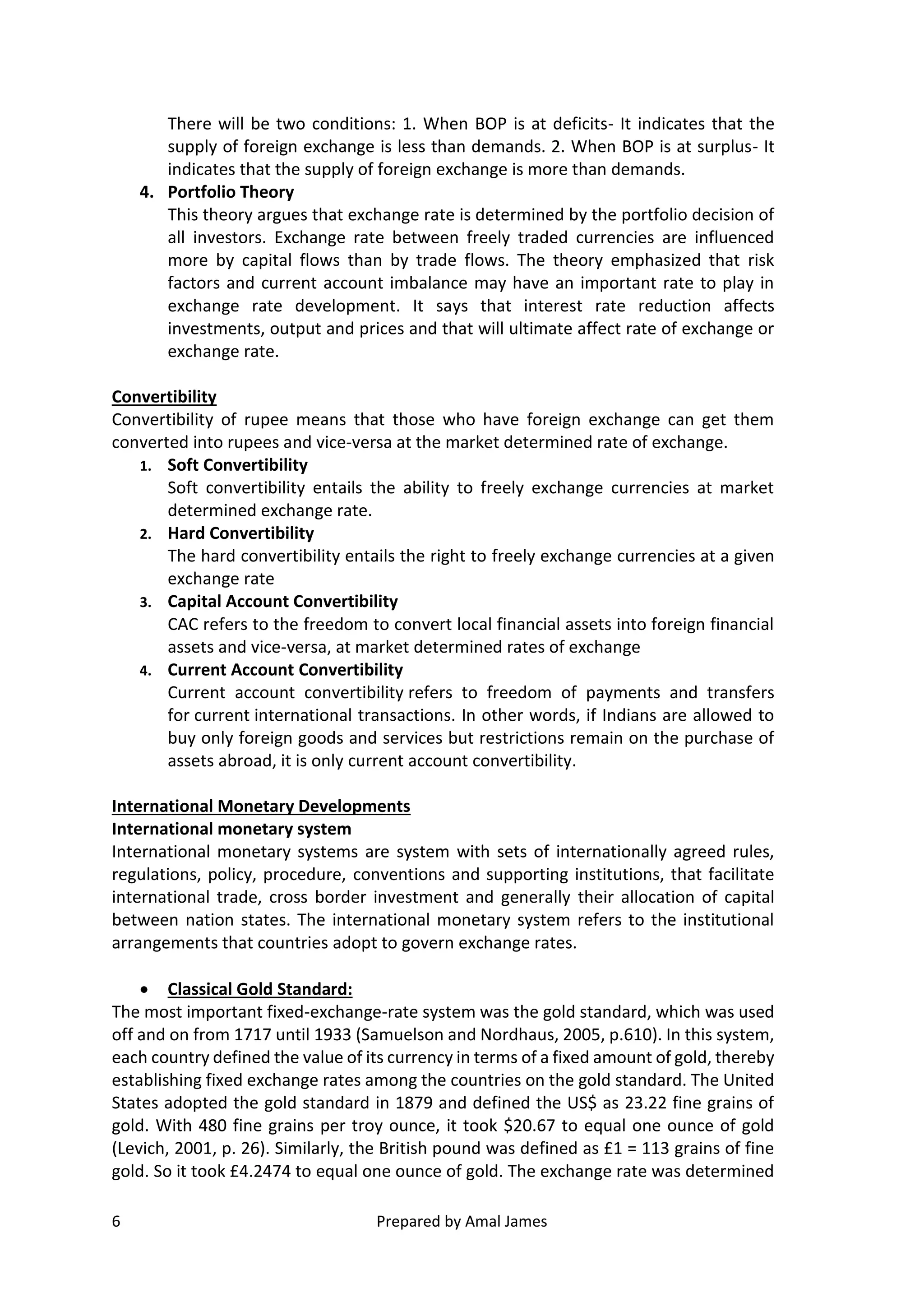 Forex management Study Note Calicut university | PDF