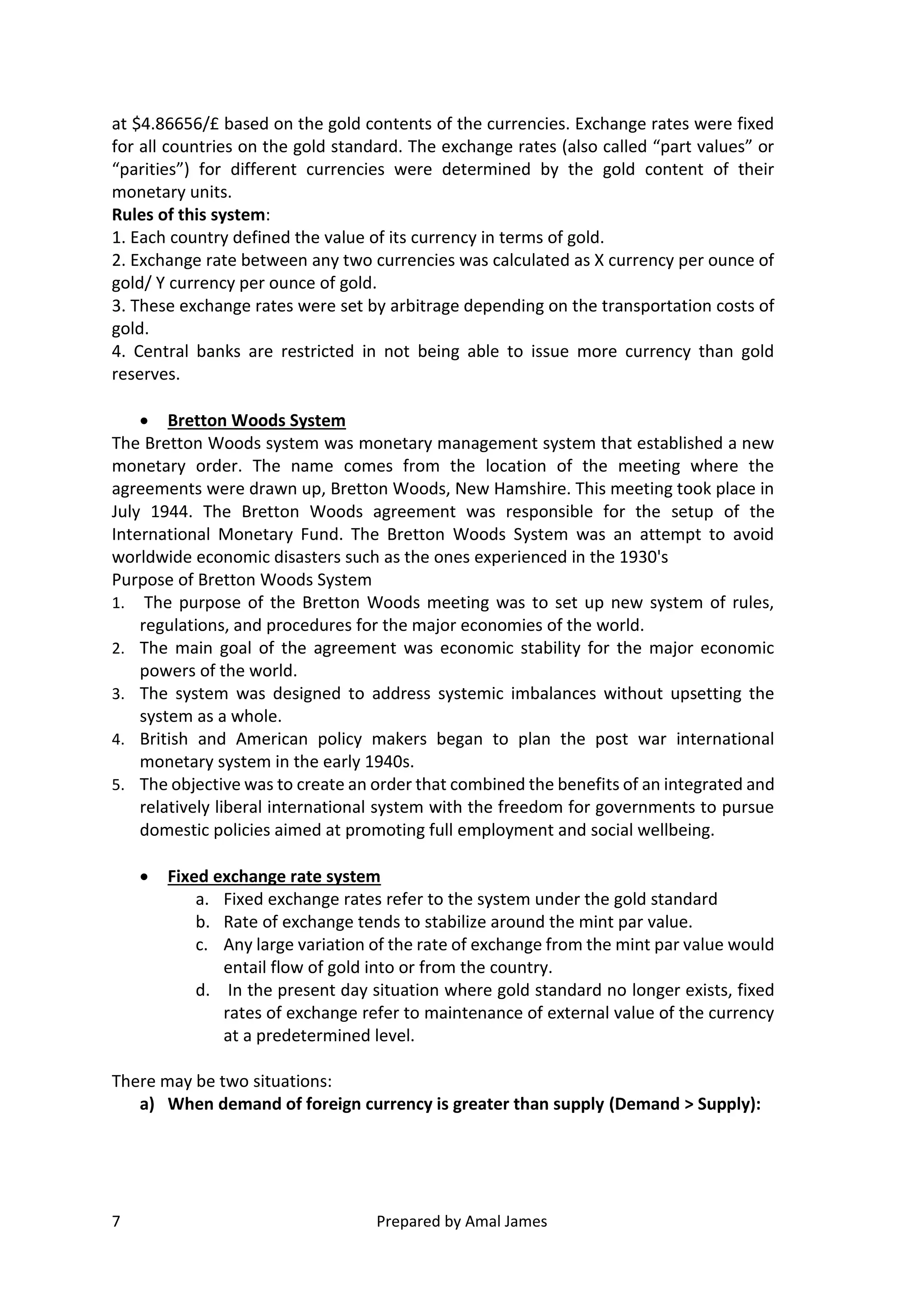 Forex management Study Note Calicut university | PDF