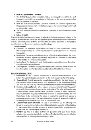 Forex management Study Note Calicut university | PDF