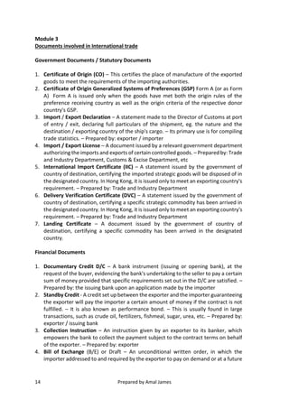 Forex management Study Note Calicut university | PDF