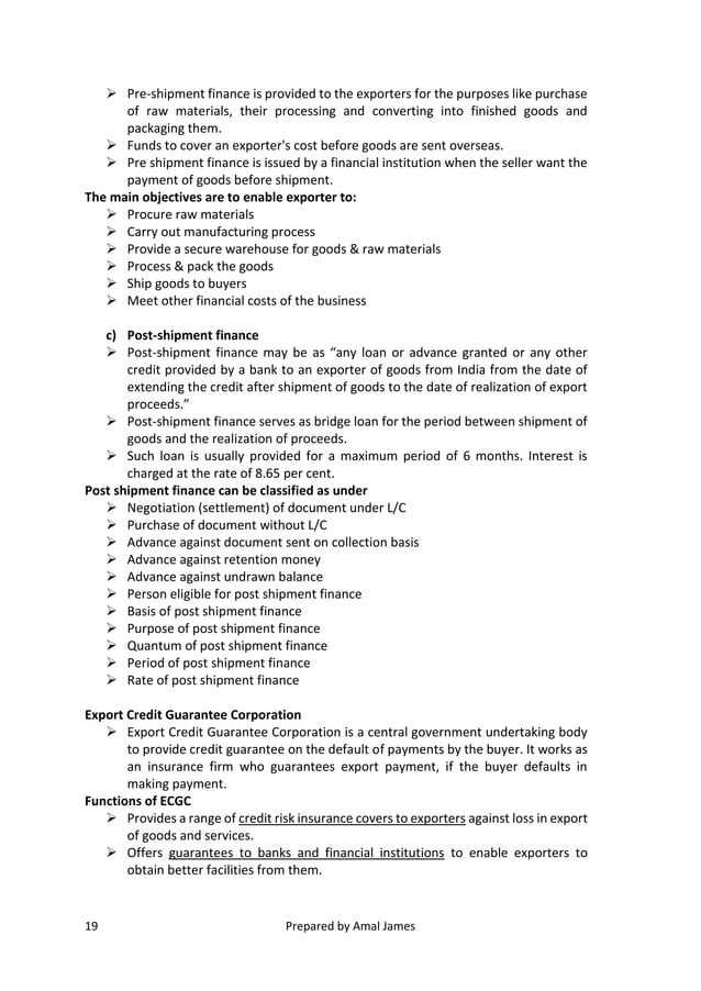 Forex management Study Note Calicut university | PDF