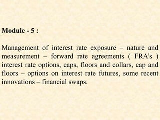 Forex Management Chapter - V | PPTX